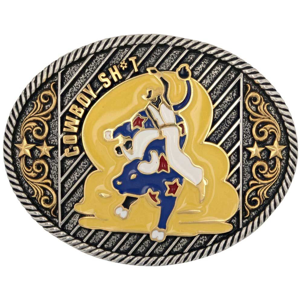 Montana Silversmiths Cowboy Sh*t Bullrider Attitude Buckle | Bass Pro Shops